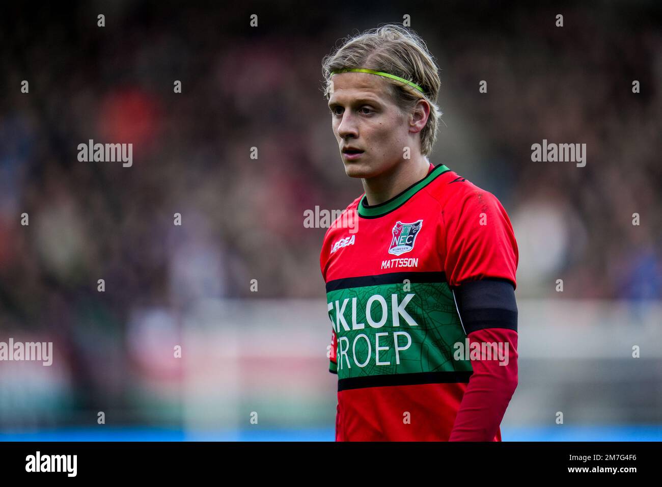 NIJMEGEN, NETHERLANDS - JANUARY 8: Magnus Mattsson of N.E.C. Nijmegen ...