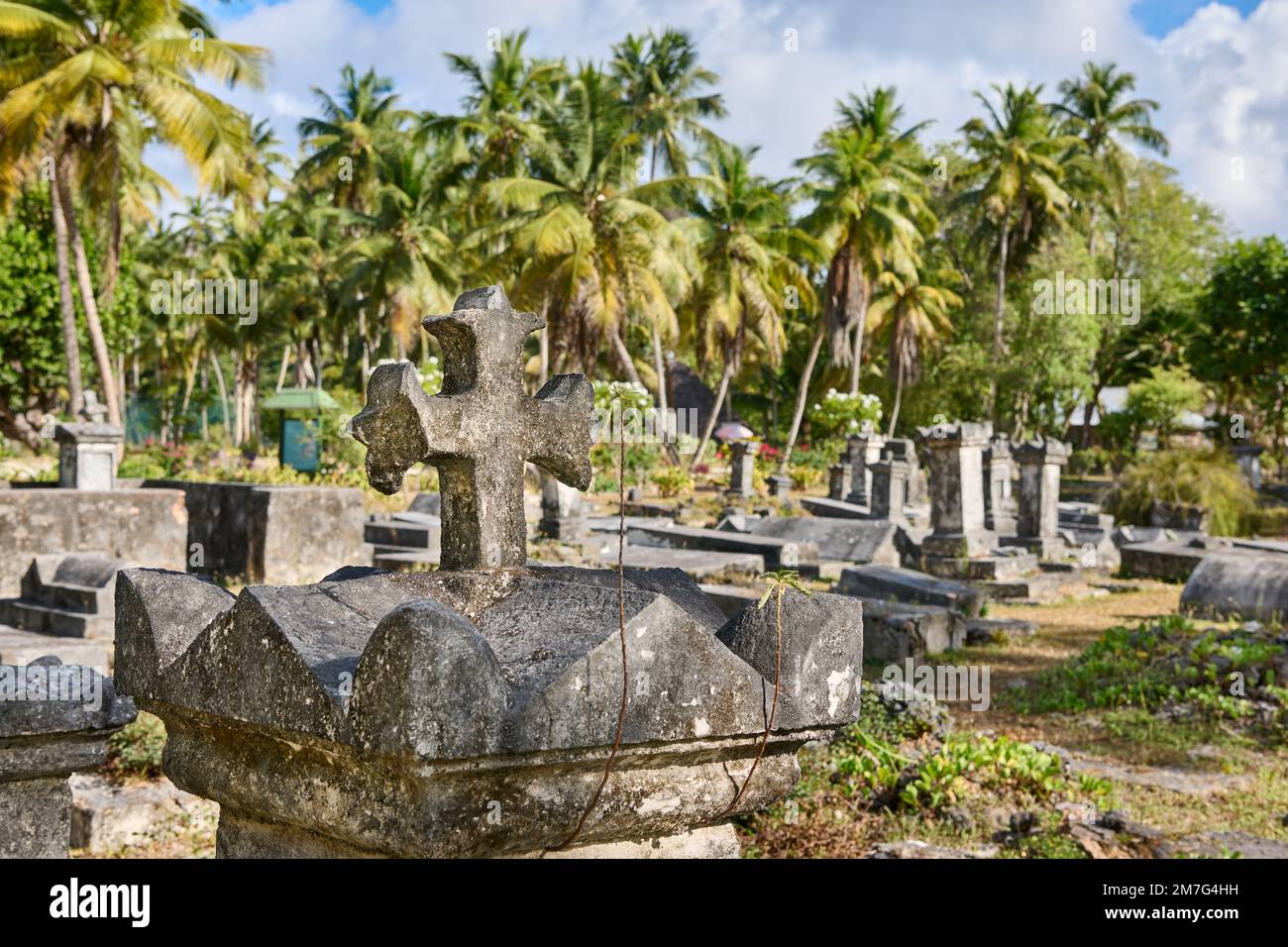 old cemetery on L'Union Estate, La Digue, Seychelles Stock Photo - Alamy