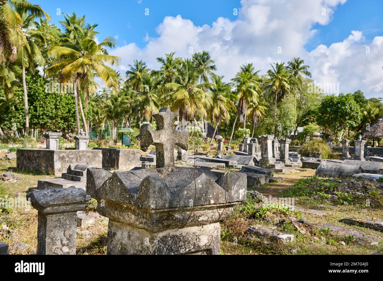 old cemetery on L'Union Estate, La Digue, Seychelles Stock Photo - Alamy
