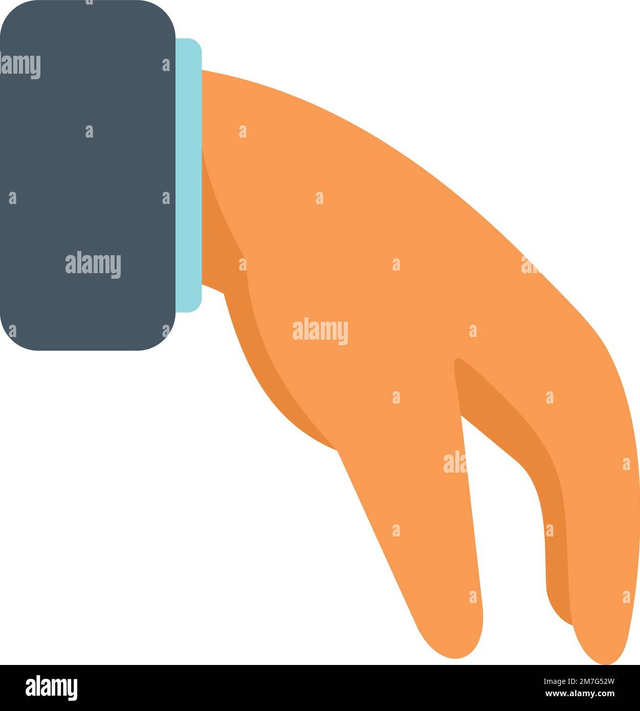 Take arm icon flat vector. Pose sign. Point up isolated Stock Vector ...