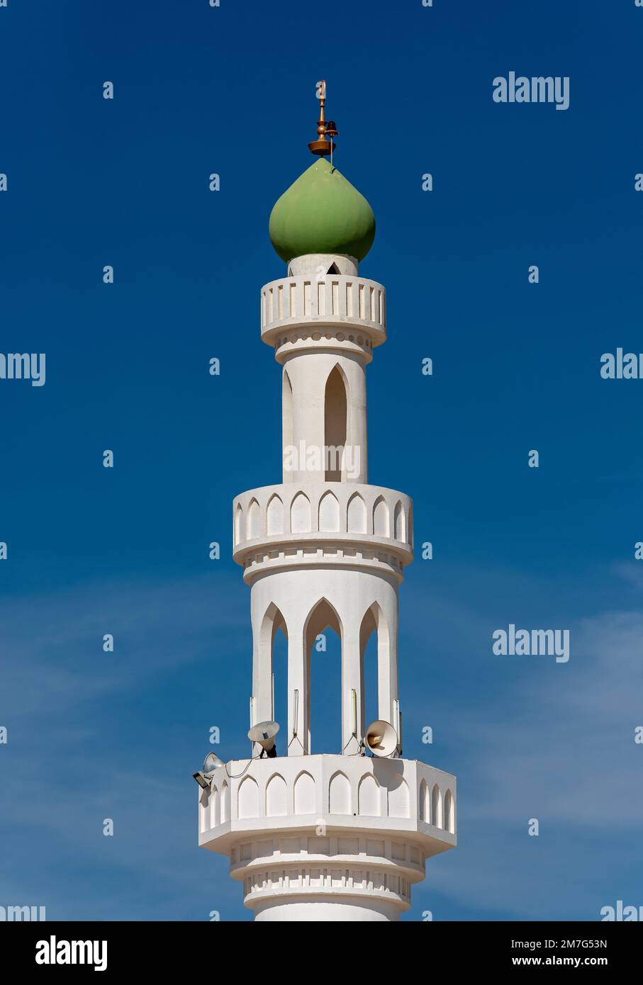 Minaret of Islamic Mosque, Oman Stock Photo - Alamy