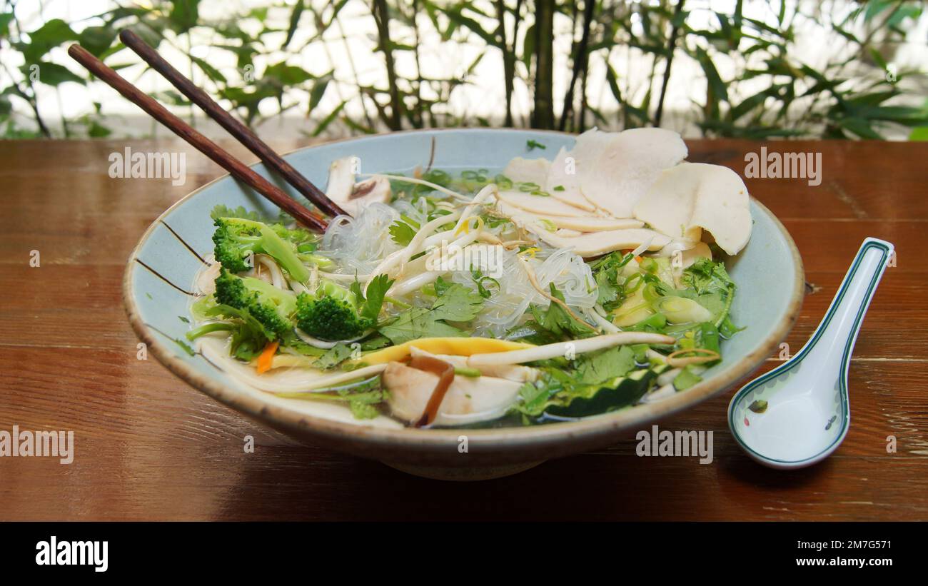Vegan Vietnamese Pho Soup. Phở, often written as pho, is a traditional ...