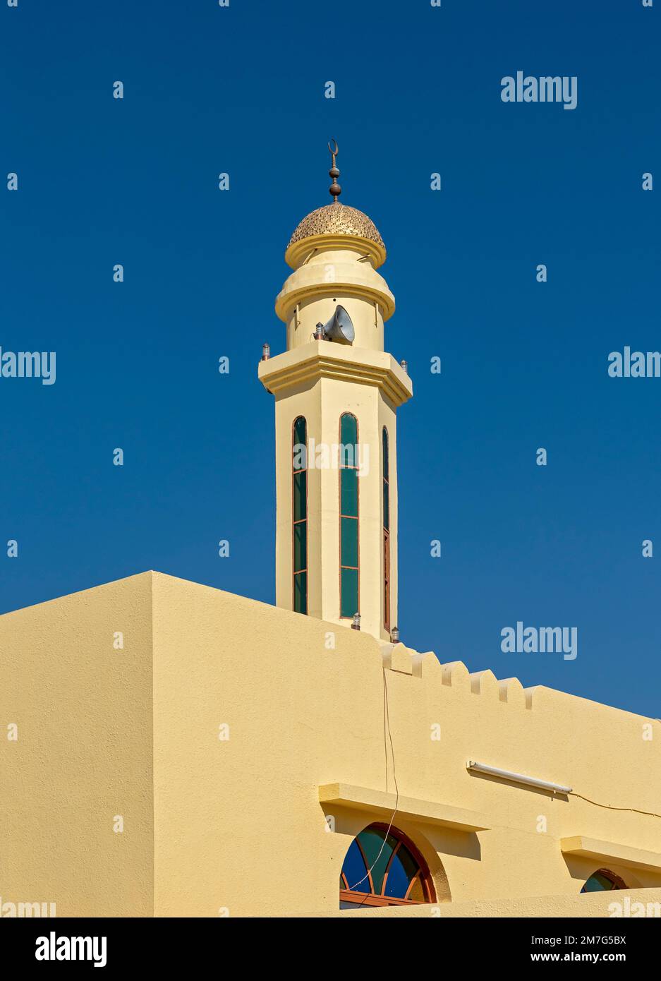 Minaret of Islamic Mosque, Oman Stock Photo - Alamy