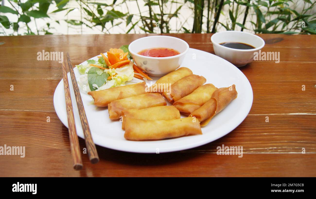 Fried wan tan dumpling. Won ton is a very thin and stuffed dough that ...
