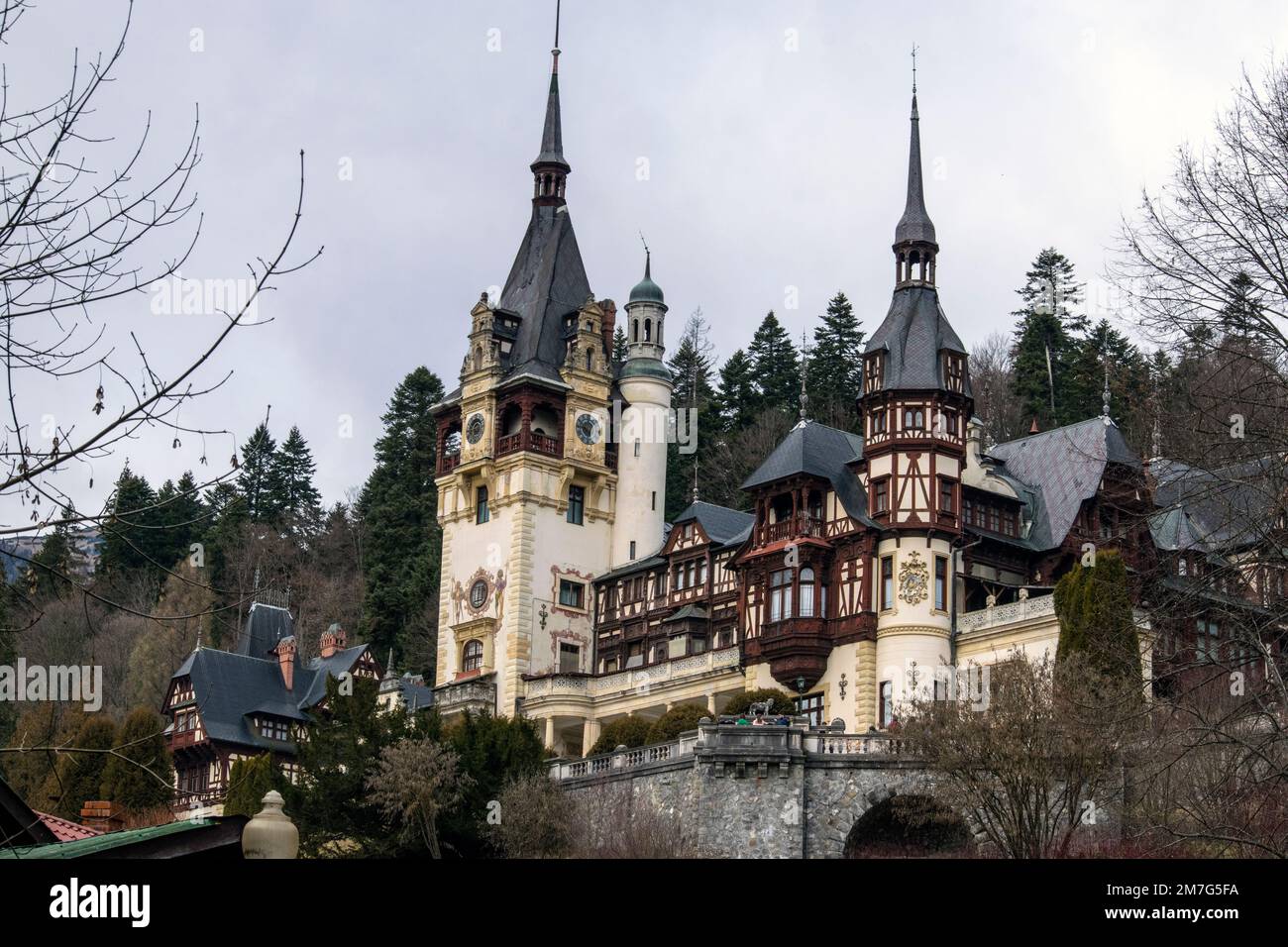 The Peles Castle Stock Photo - Alamy