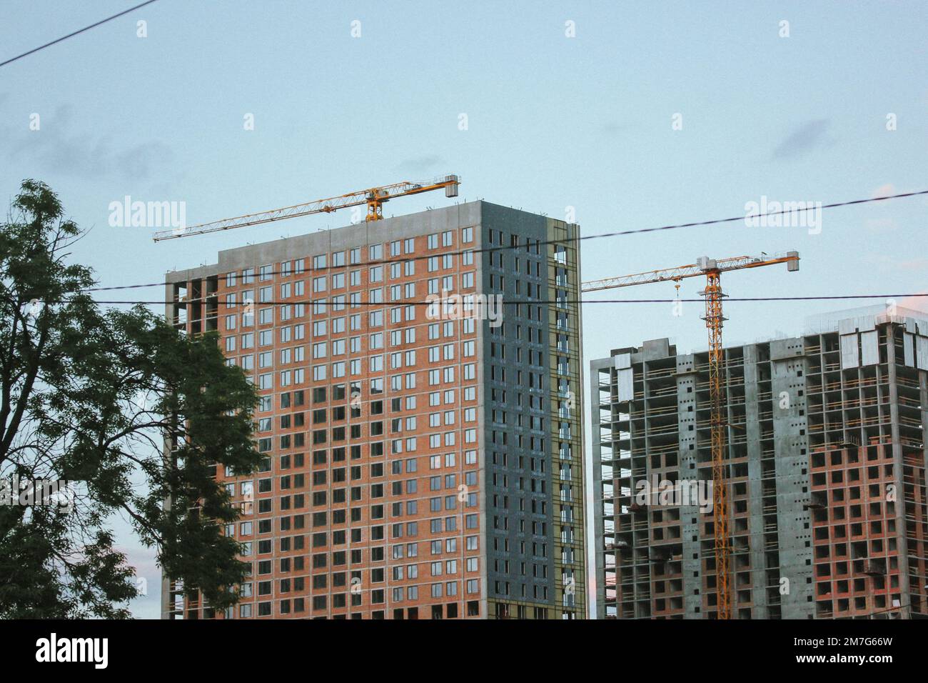 Kyiv, Ukraine. 1 May 2021 high-rise buildings Glazing facades ...