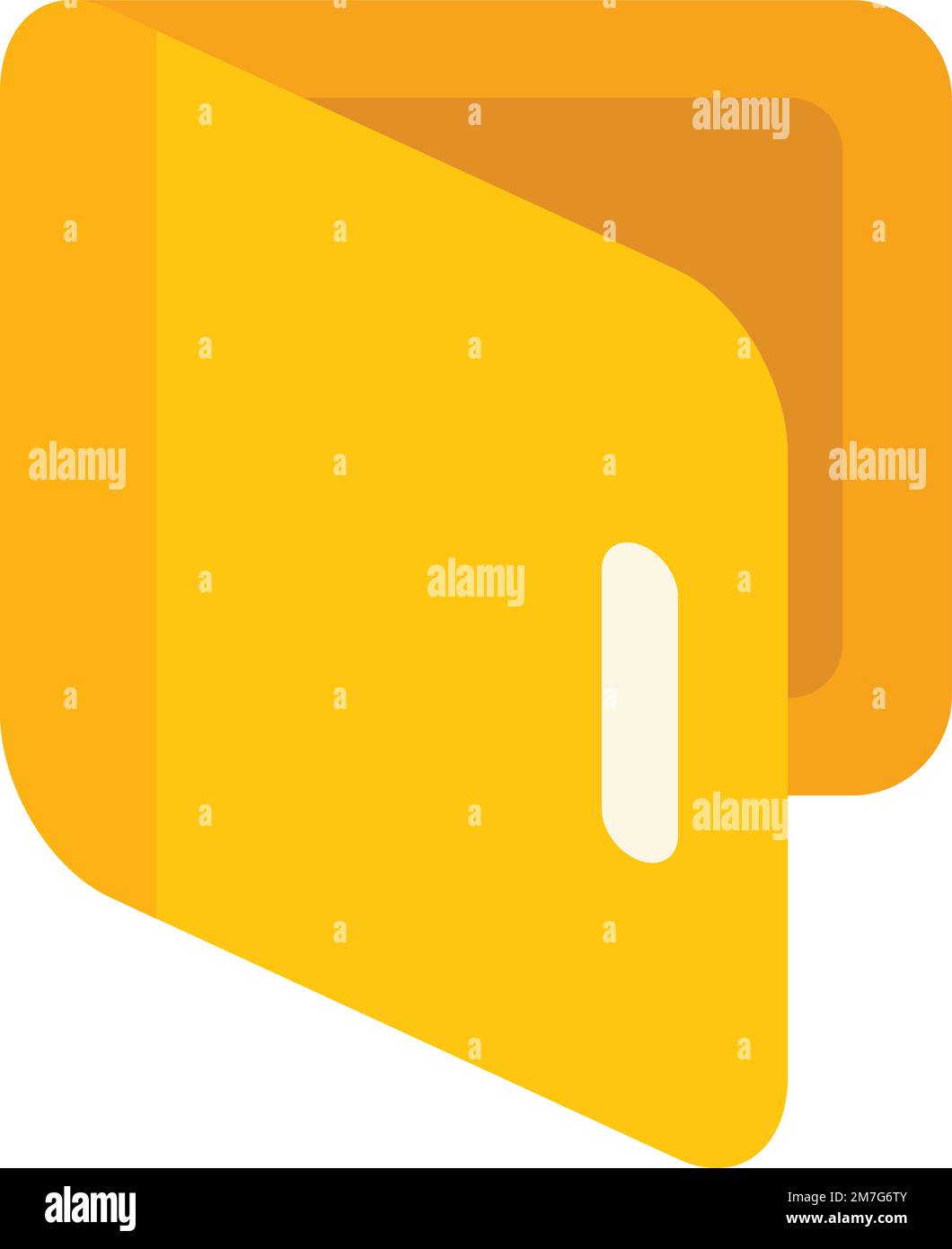 Mail folder icon flat vector. Contact interface. Internet app isolated ...