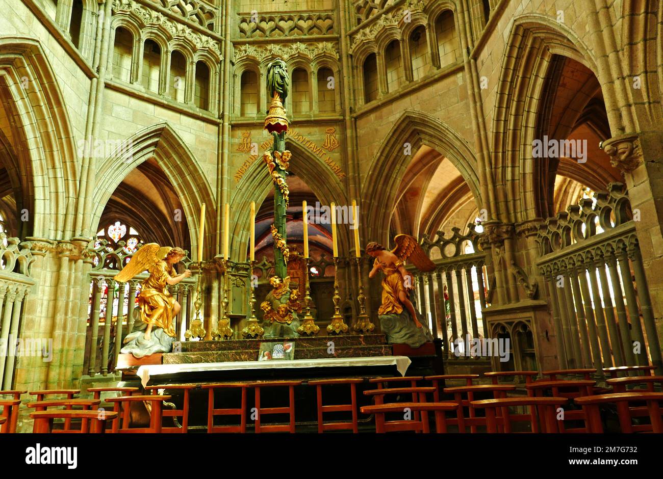Saint-Pol-de-Leon, Chevet of Cathedral Saint-Paul-Aurelien, Finistere ...
