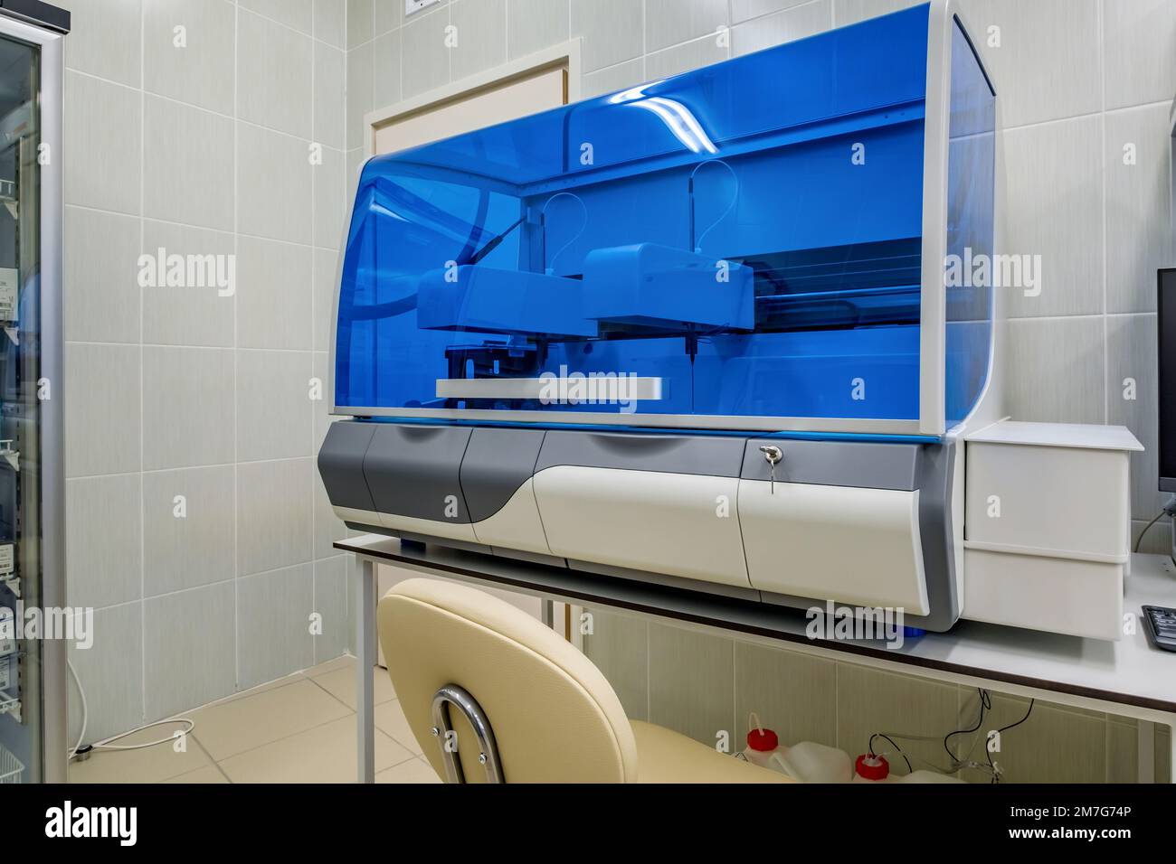 MOSCOW, RUSSIA - AUGUST 2019: treatment room in a modern clinic or ...