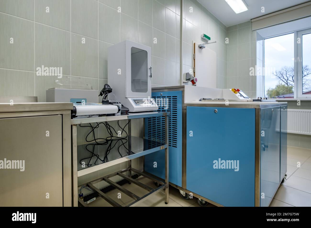 MOSCOW, RUSSIA - AUGUST 2019: treatment room in a modern clinic or ...