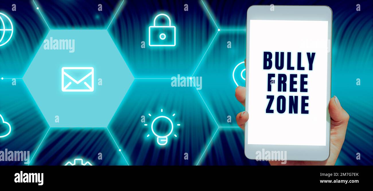 Stop bullying meaning warning sign hi-res stock photography and images ...