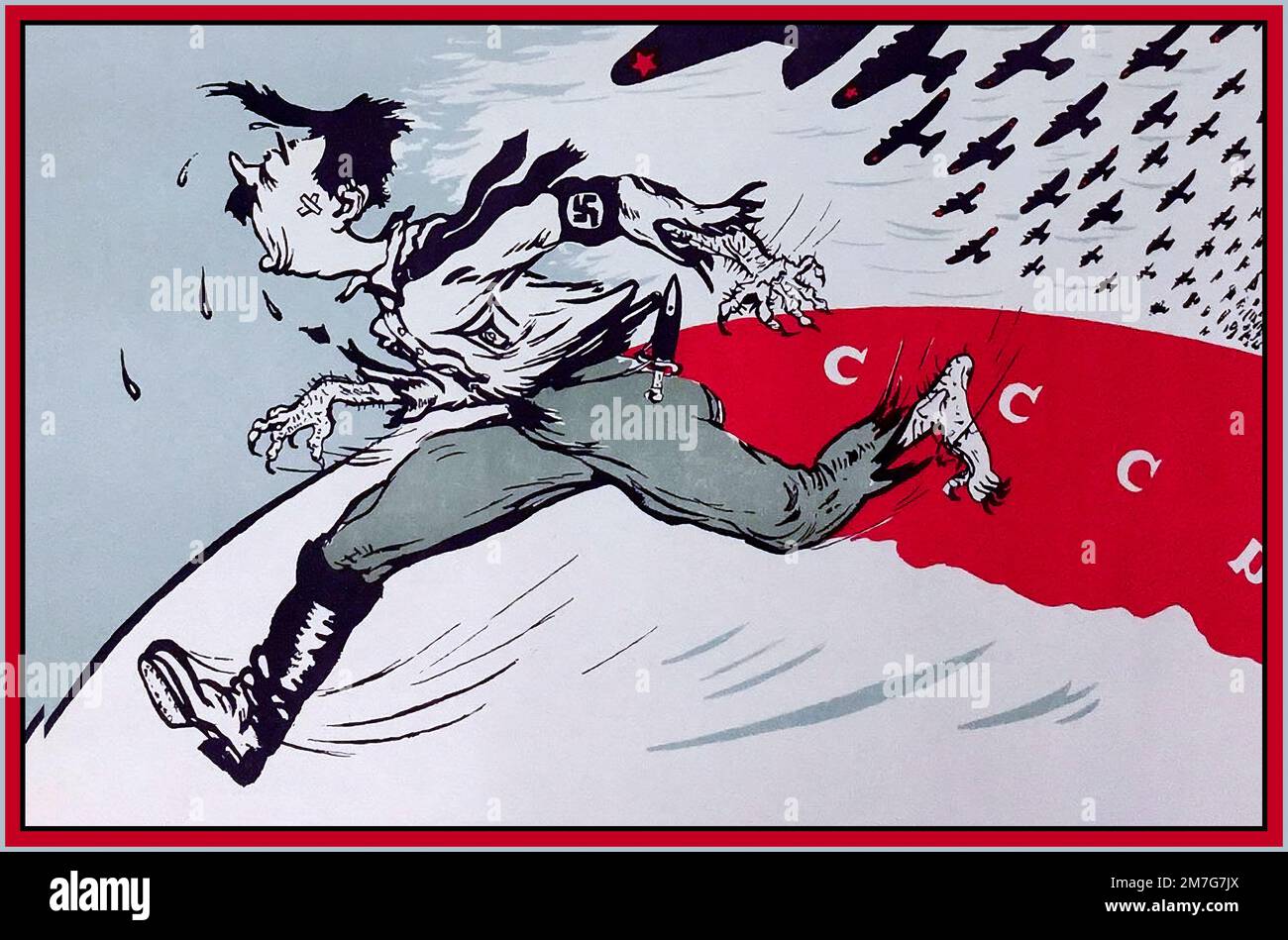 Russian Soviet Propaganda Poster World War II 'Napoleon was cold in ...