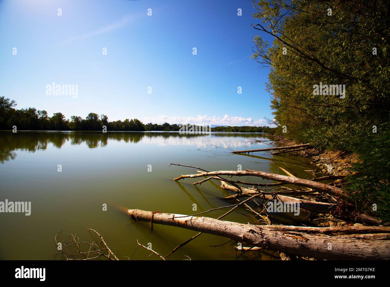 Lake landscape, Chiesuole Parma Stock Photo - Alamy