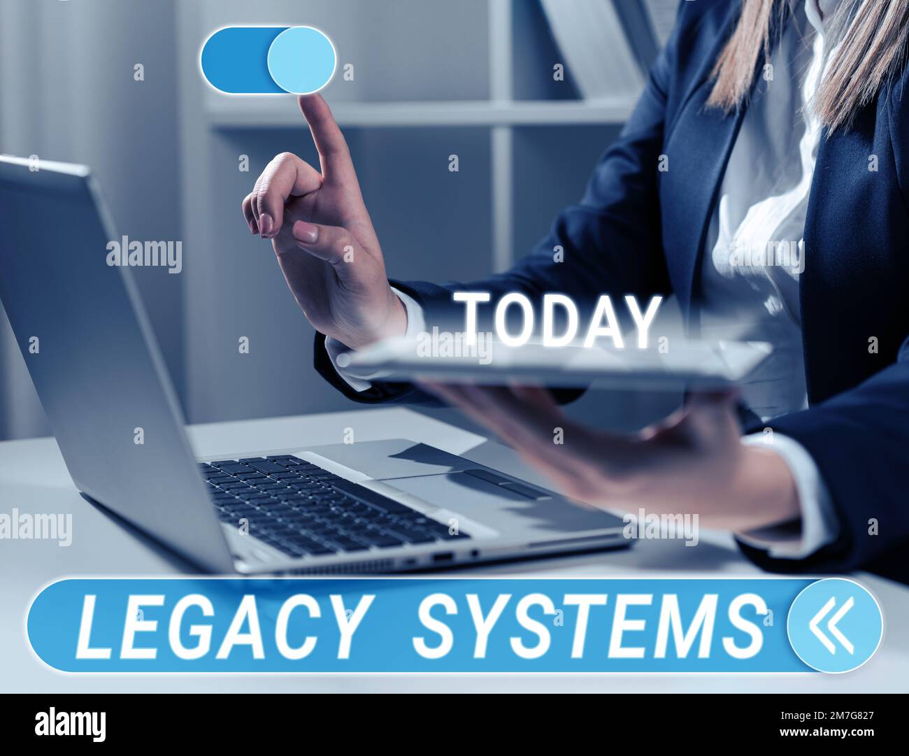 Text sign showing Legacy Systems. Business overview old method ...