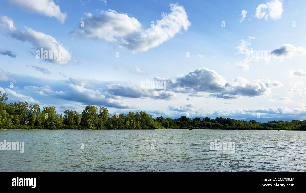 Lake landscape, Chiesuole Parma Stock Photo - Alamy