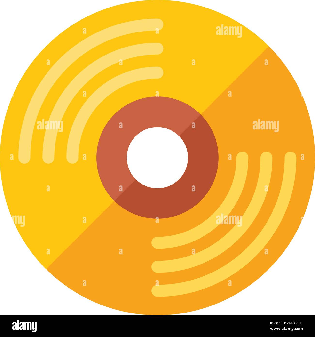 Vinyl disc icon flat vector. Digital interface. User ui isolated Stock ...