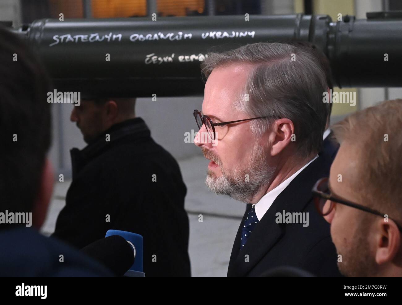 Sternberk, Czech Republic. 09th Jan, 2023. Czech Prime Minister Petr ...