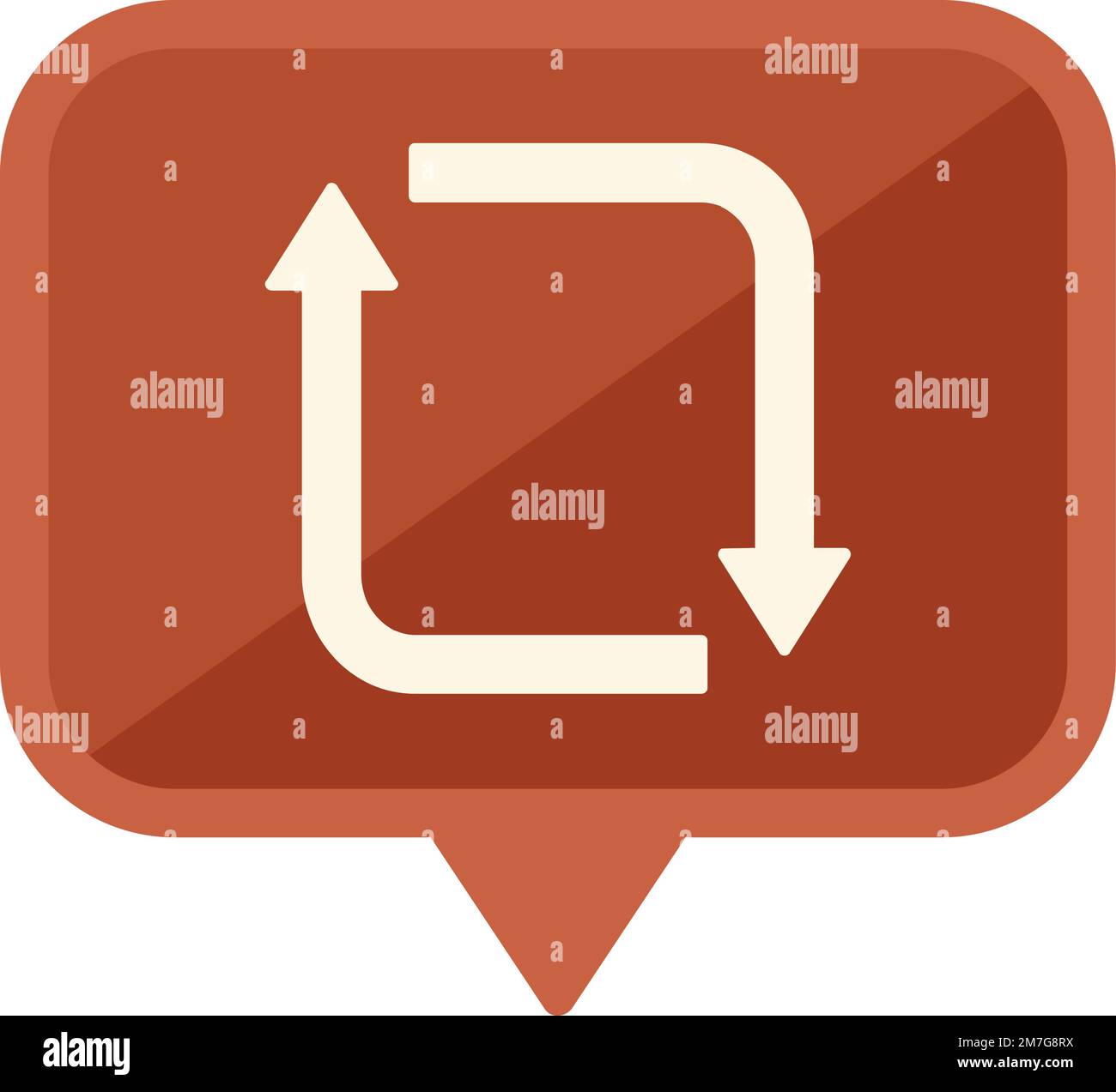 System chat icon flat vector. Digital interface. Panel desktop isolated ...