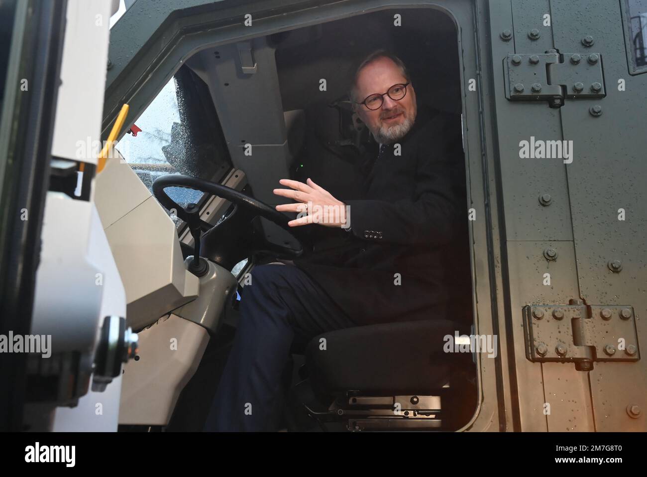 Sternberk, Czech Republic. 09th Jan, 2023. Czech Prime Minister Petr ...