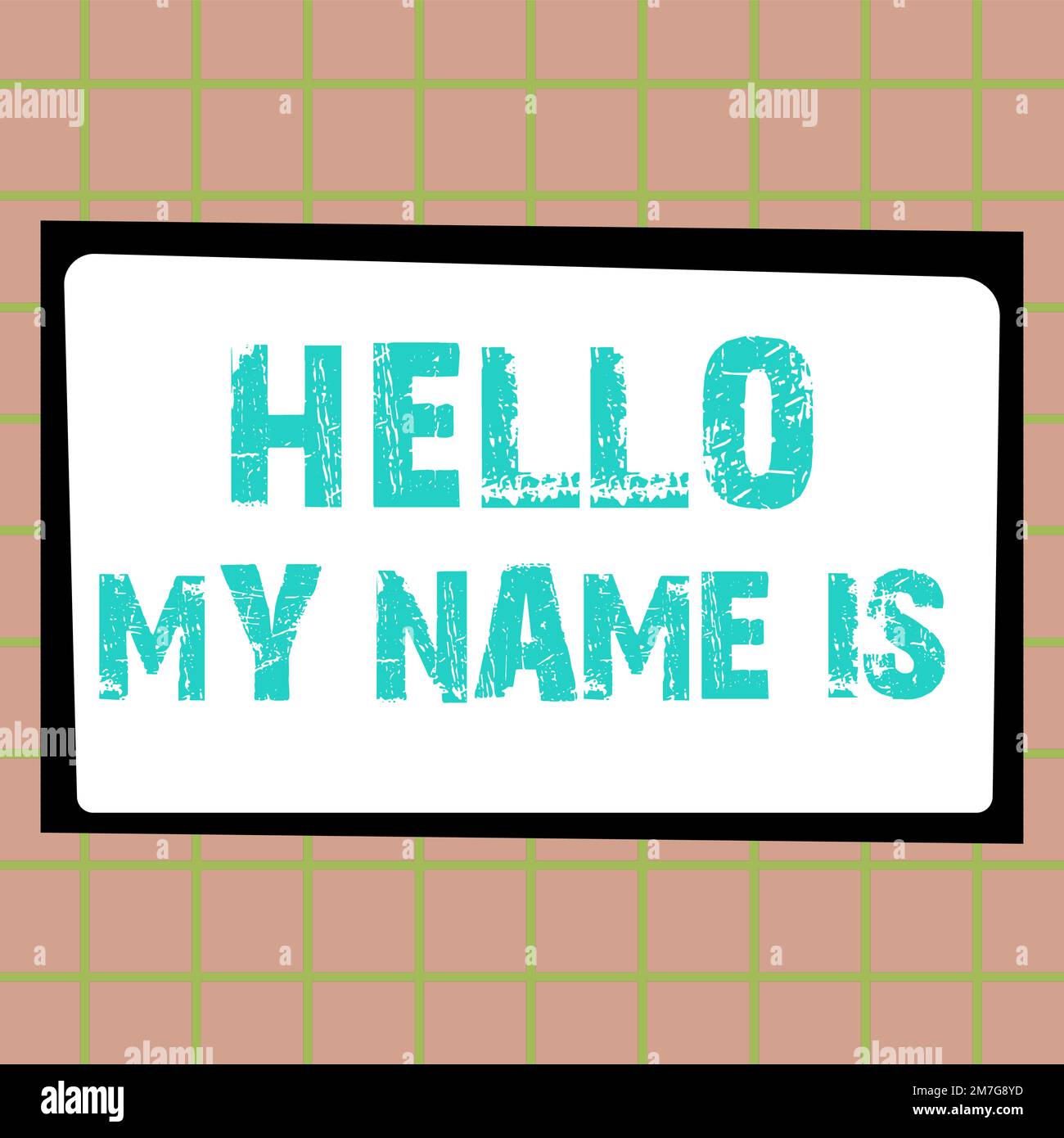Inspiration showing sign Hello My Name Is. Business idea introducing ...