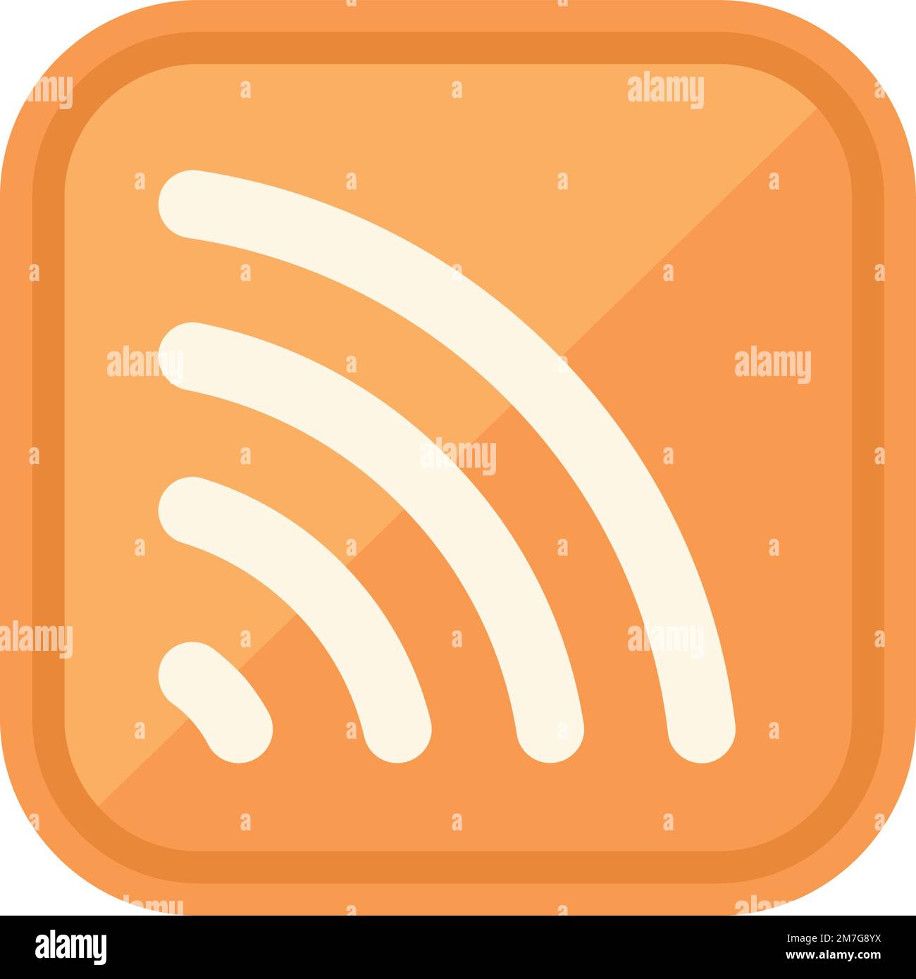 Stream icon flat vector. Computer interface. Digital tab isolated Stock Vector Image & Art - Alamy