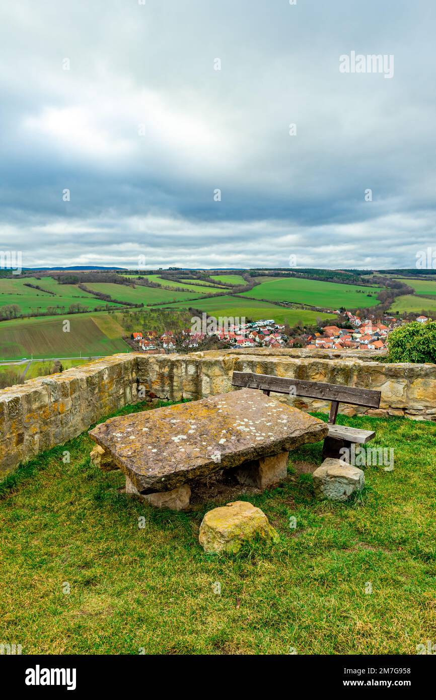 Short hike around the beautiful Drei Gleichen in the Thuringian Basin ...