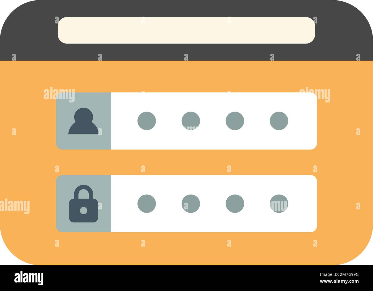 Web login icon flat vector. Internet interface. Website pin isolated ...