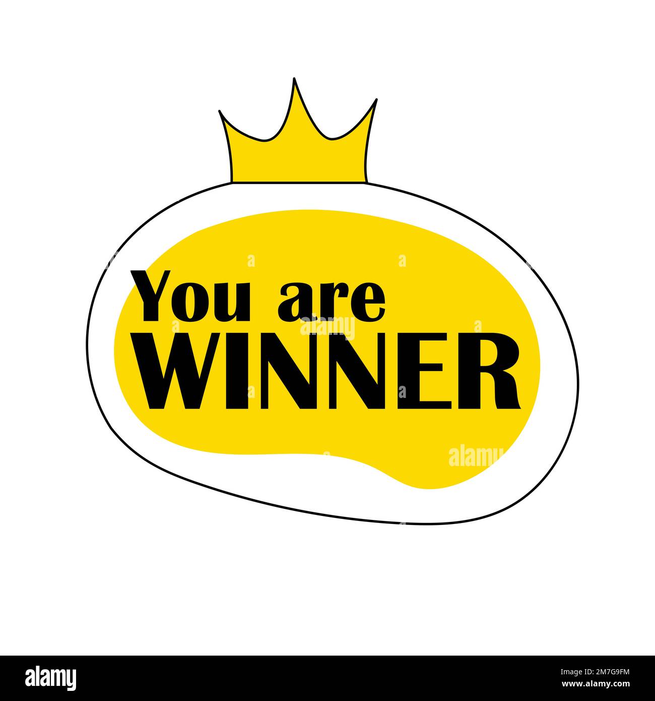 Winner celebration bubble. Vector sign Stock Vector Image & Art - Alamy