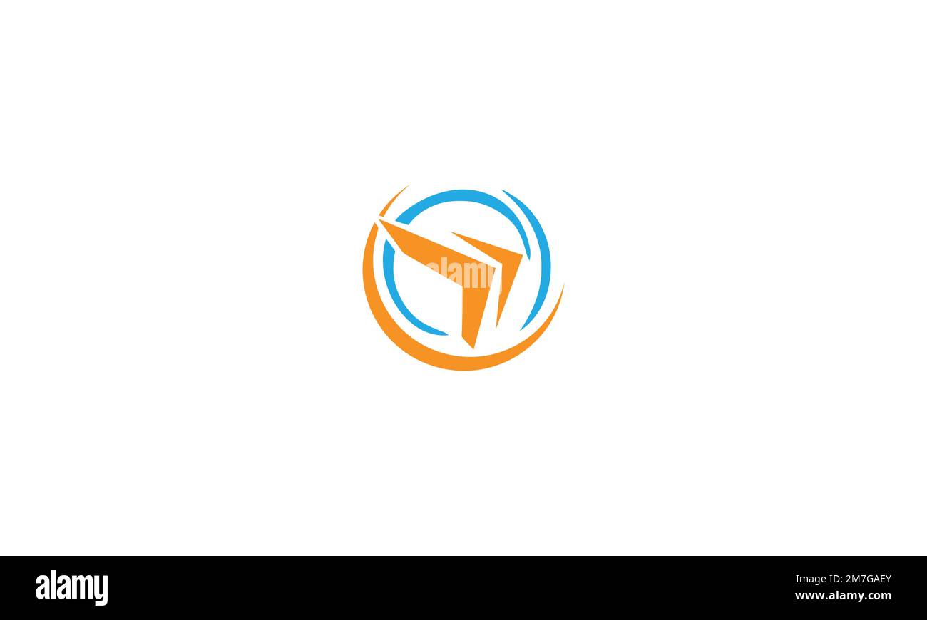 An illustration of a colorful brand logo on a white background Stock ...