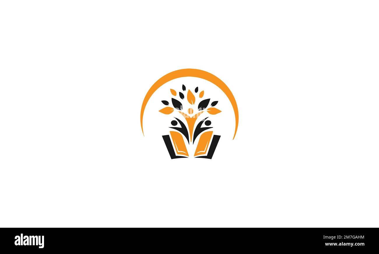 A graphic design illustration if a colorful educational logo design on ...