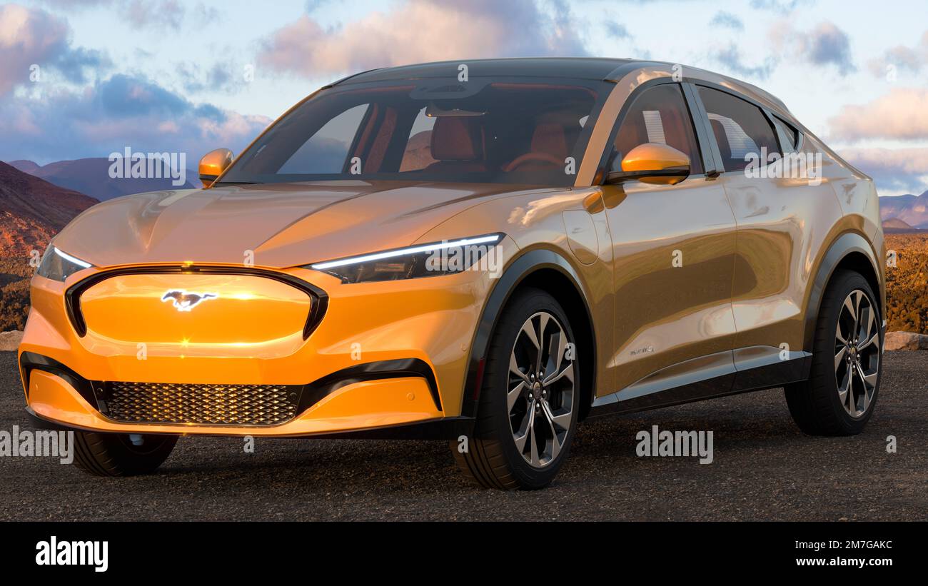 Ford Mustang Mach-E GT - a muscle car for our time Stock Photo - Alamy