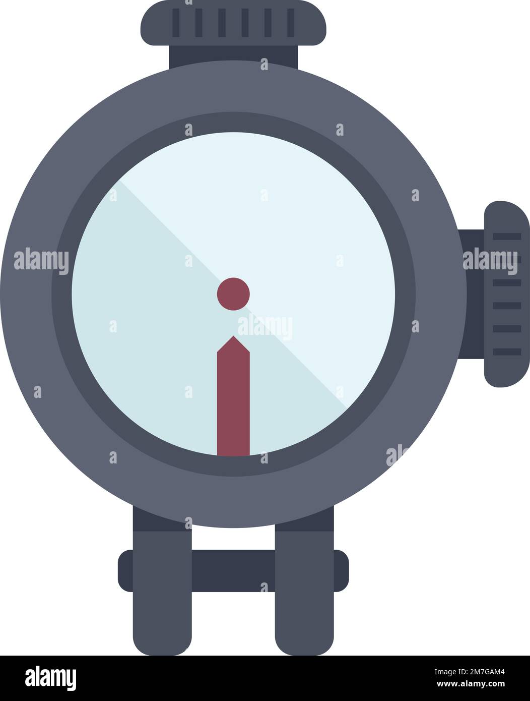 Sight icon flat vector. Rifle scope. Target scope isolated Stock Vector ...