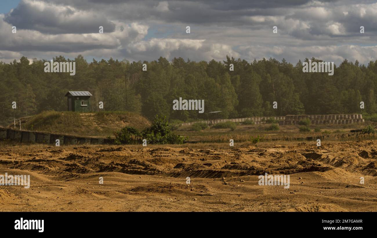 Military training ground in Poland-a place to train military units from ...