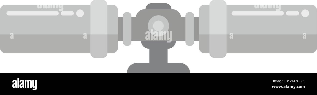 Metal scope icon flat vector. Rifle target. Military weapon isolated ...