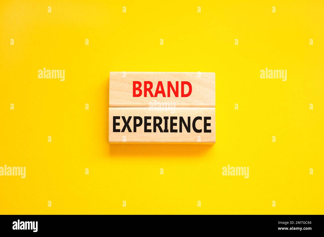Brand experience symbol. Concept words Brand experience on wooden ...