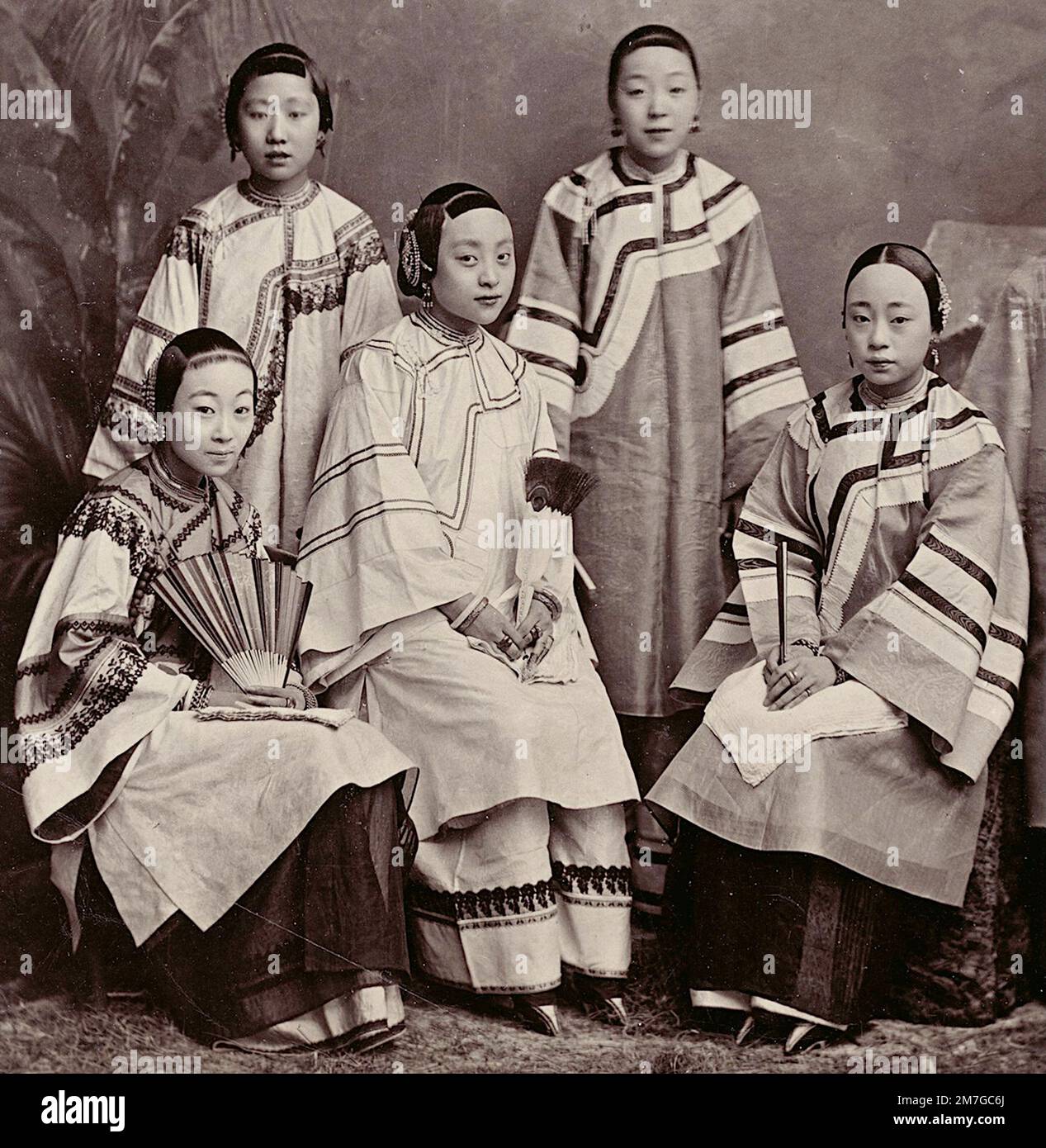 Lai Afong - Courtesans in Shanghai - c1877 Stock Photo - Alamy