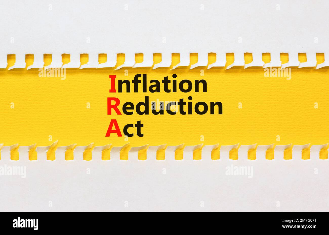 IRA inflation reduction act symbol. Concept words IRA inflation ...
