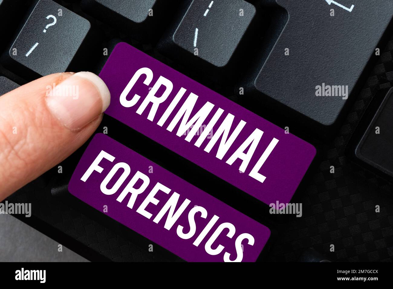 Text caption presenting Criminal Forensics. Conceptual photo Federal ...