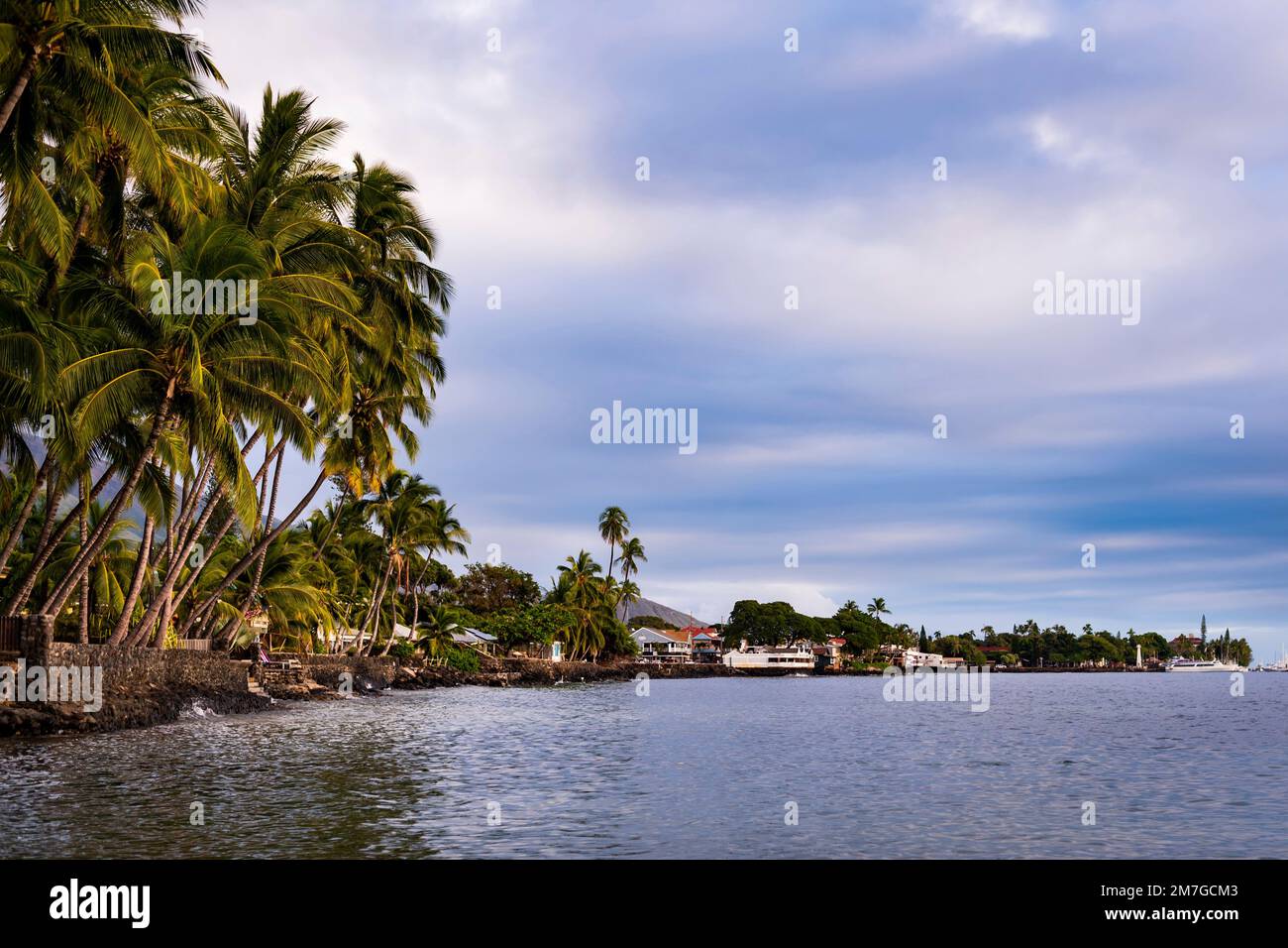 Lahaina's waterfront. Lahaina is located in West Maui, Hawai Stock ...