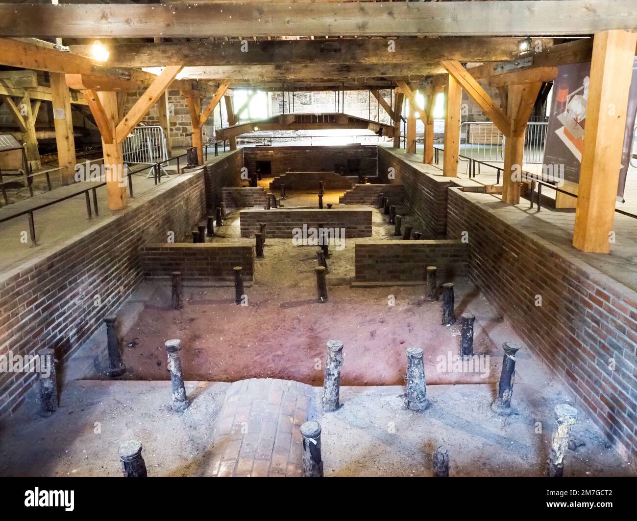 Salt pans of Salins-les-Bains, France - June 30, 2018: historic plant ...
