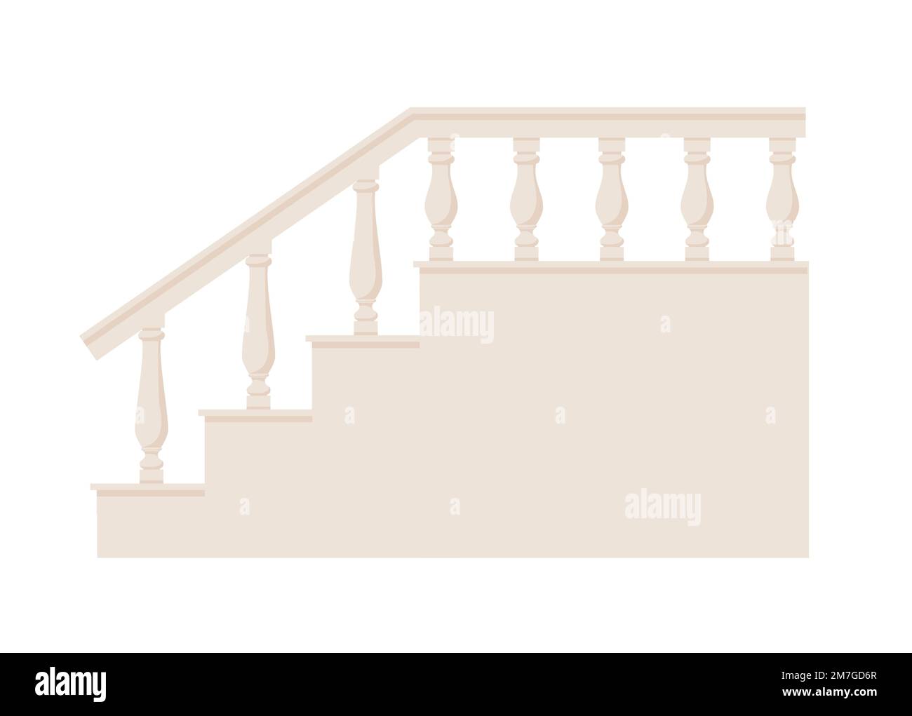 Stone balustrade with balusters for fencing. Palace fence. Balcony ...