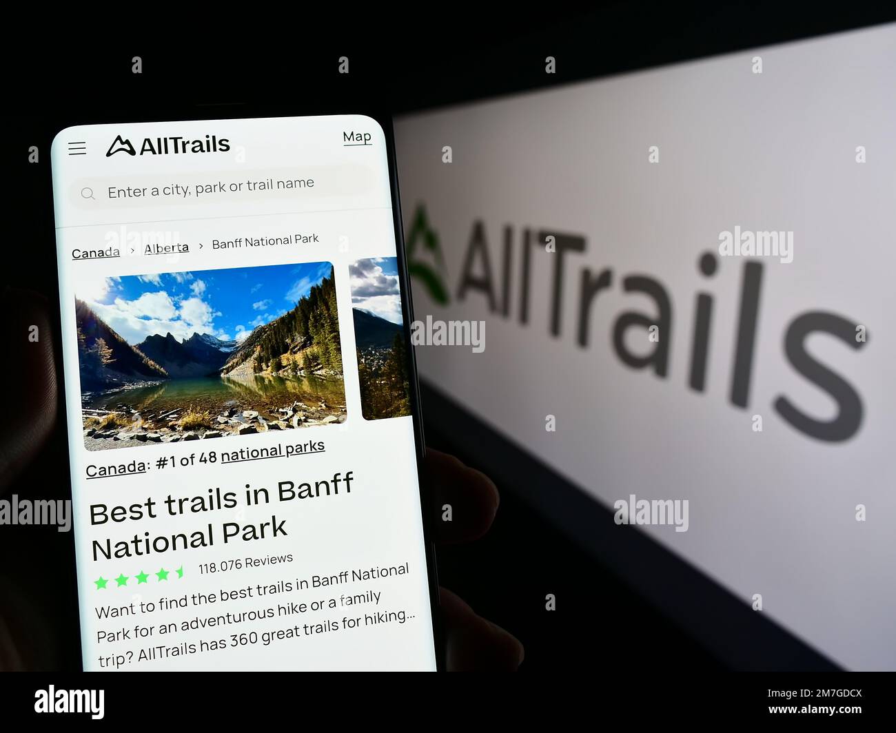 Alltrails logo hi-res stock photography and images - Alamy