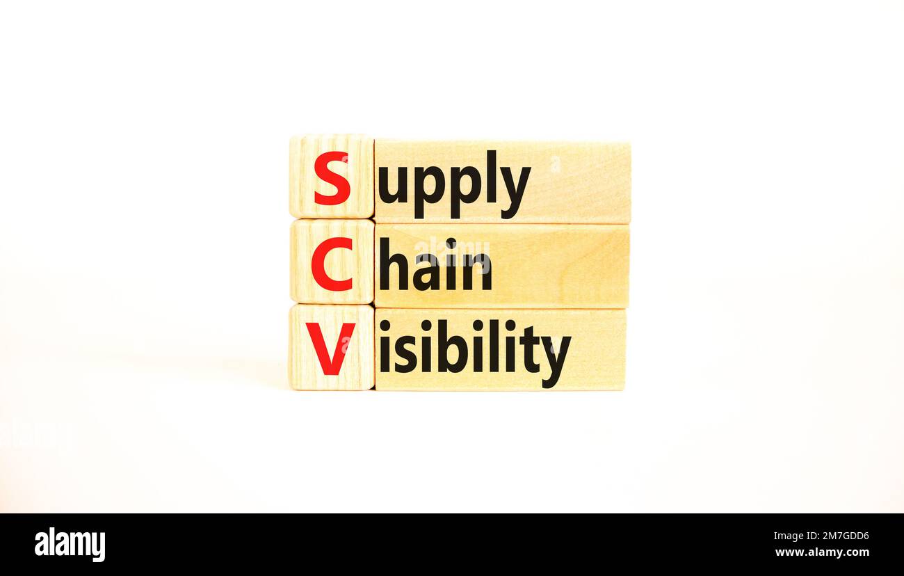 SCV supply chain visibility symbol. Concept words SCV supply chain ... SCV supply chain visibility symbol. Concept words SCV supply chain ...