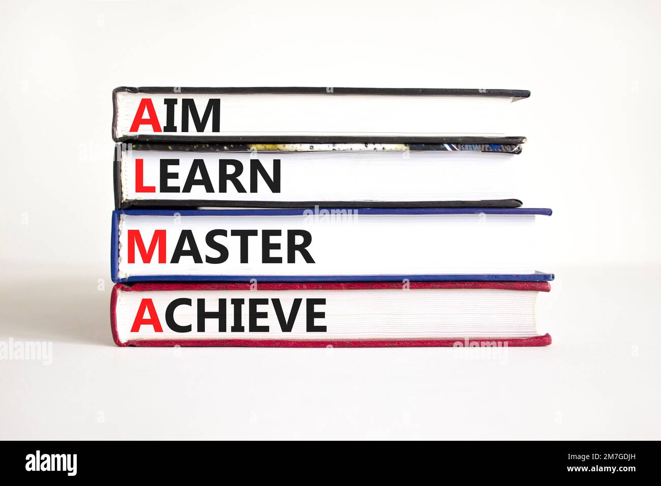 ALMA aim learn master achieve symbol. Concept words ALMA aim learn ...