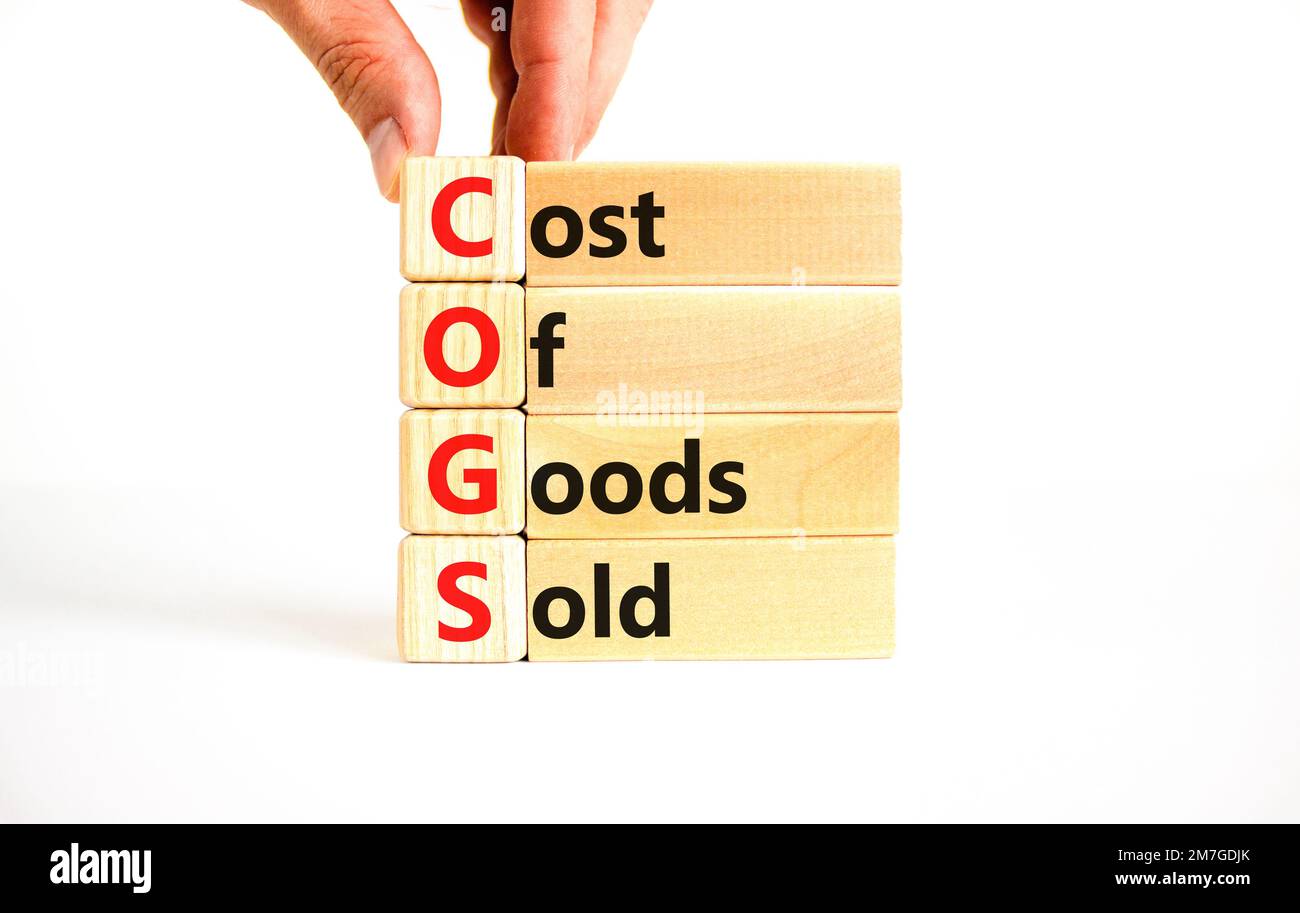 COGS cost of goods sold symbol. Concept words COGS cost of goods sold ...