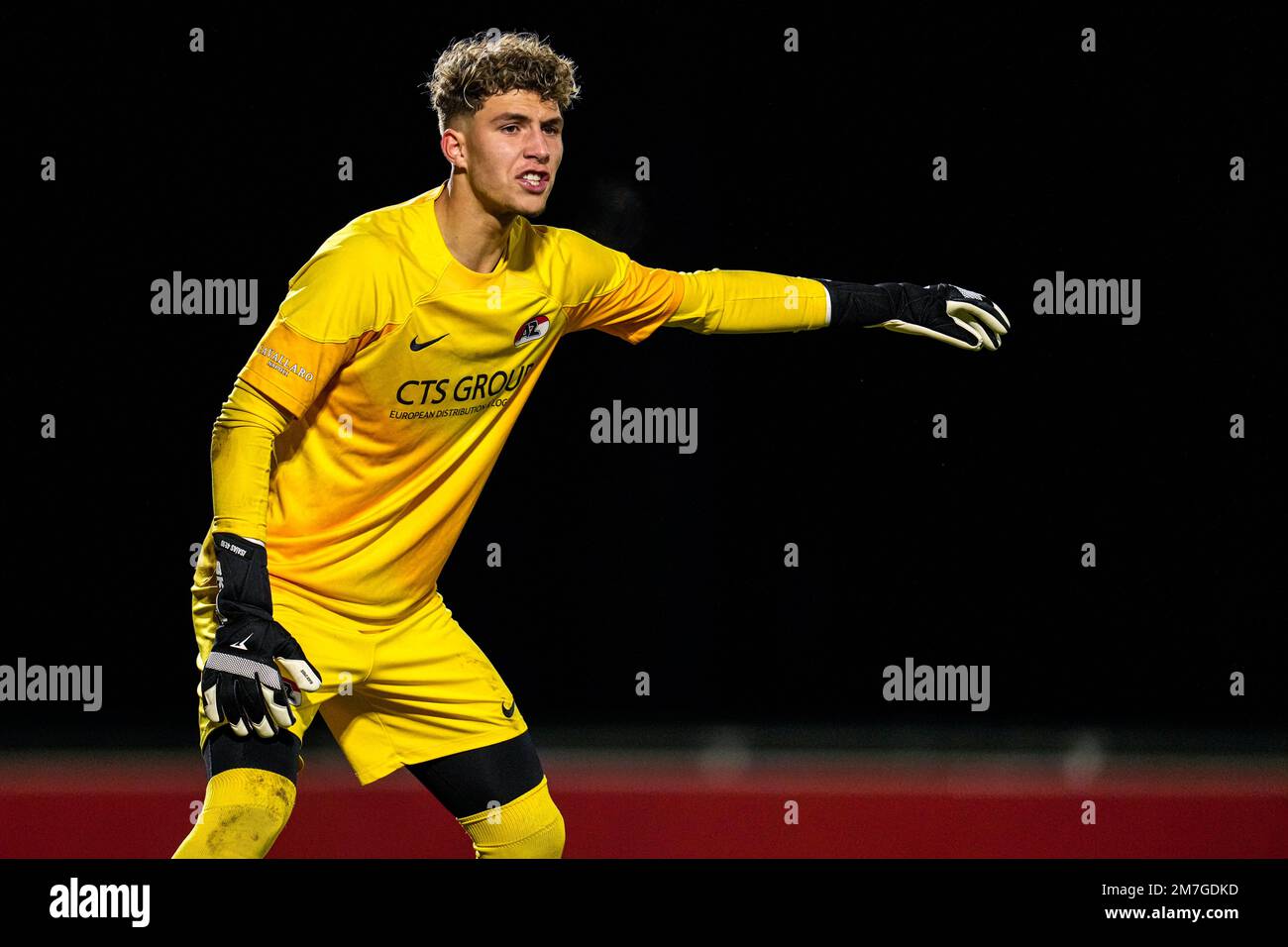 UTRECHT, NETHERLANDS - JANUARY 9: goalkeeper Daniel Deen of Jong AZ ...