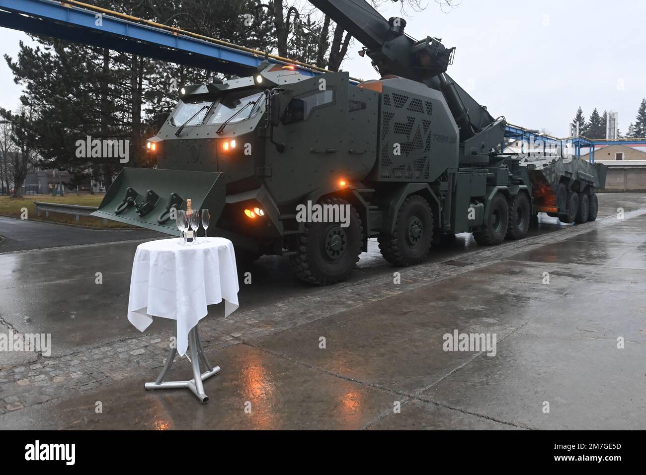 Sternberk, Czech Republic. 09th Jan, 2023. Recovery vehicle Treva-30 ...