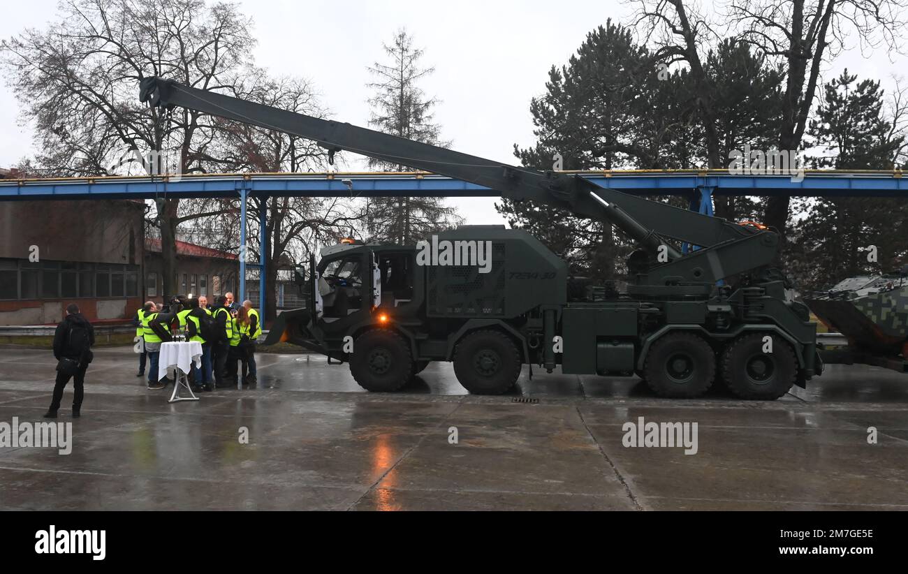 Sternberk, Czech Republic. 09th Jan, 2023. Recovery vehicle Treva-30 ...