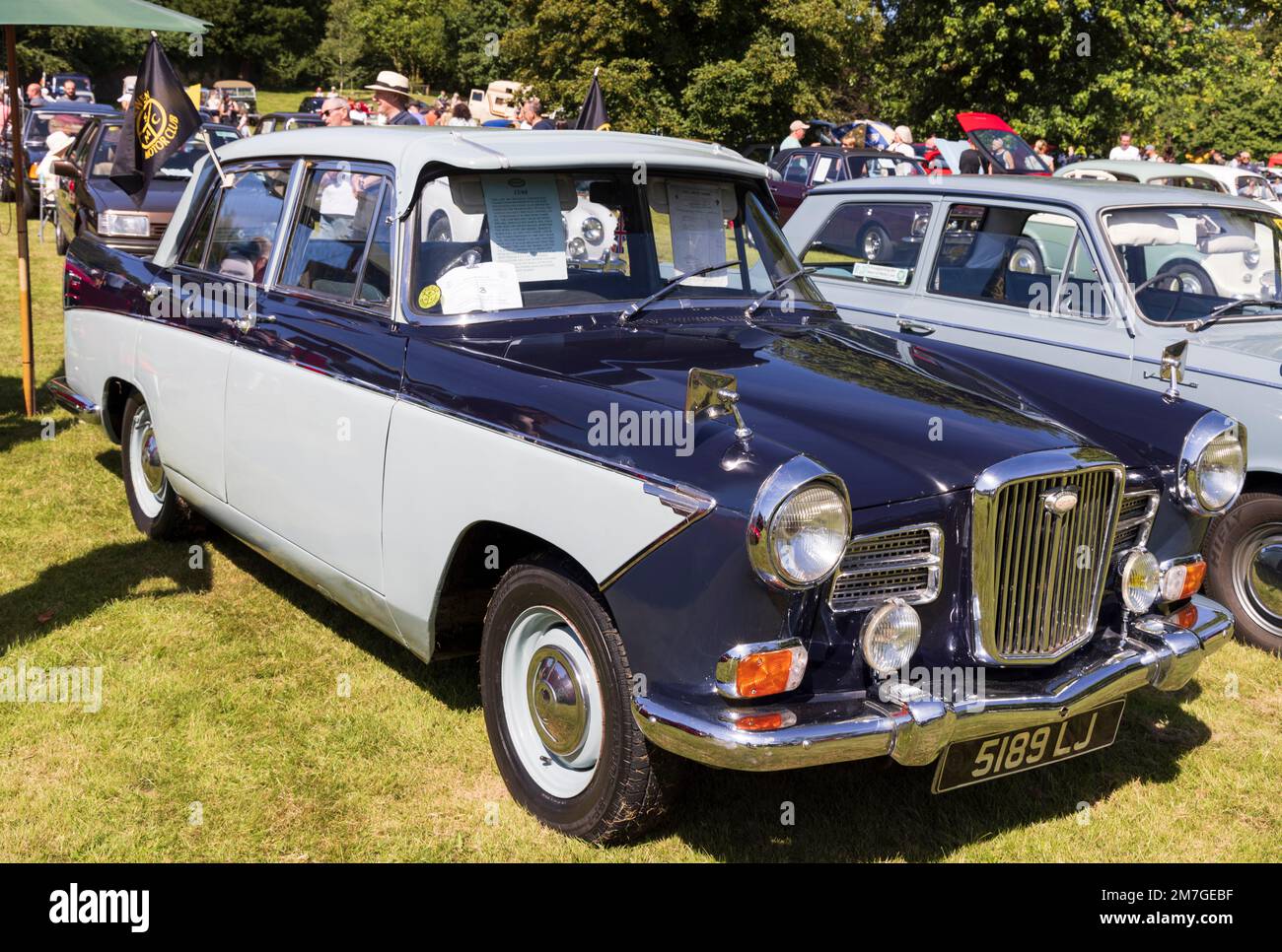 1961 Wolseley 15/60 at a classic car show in the Gnoll Country Park ...