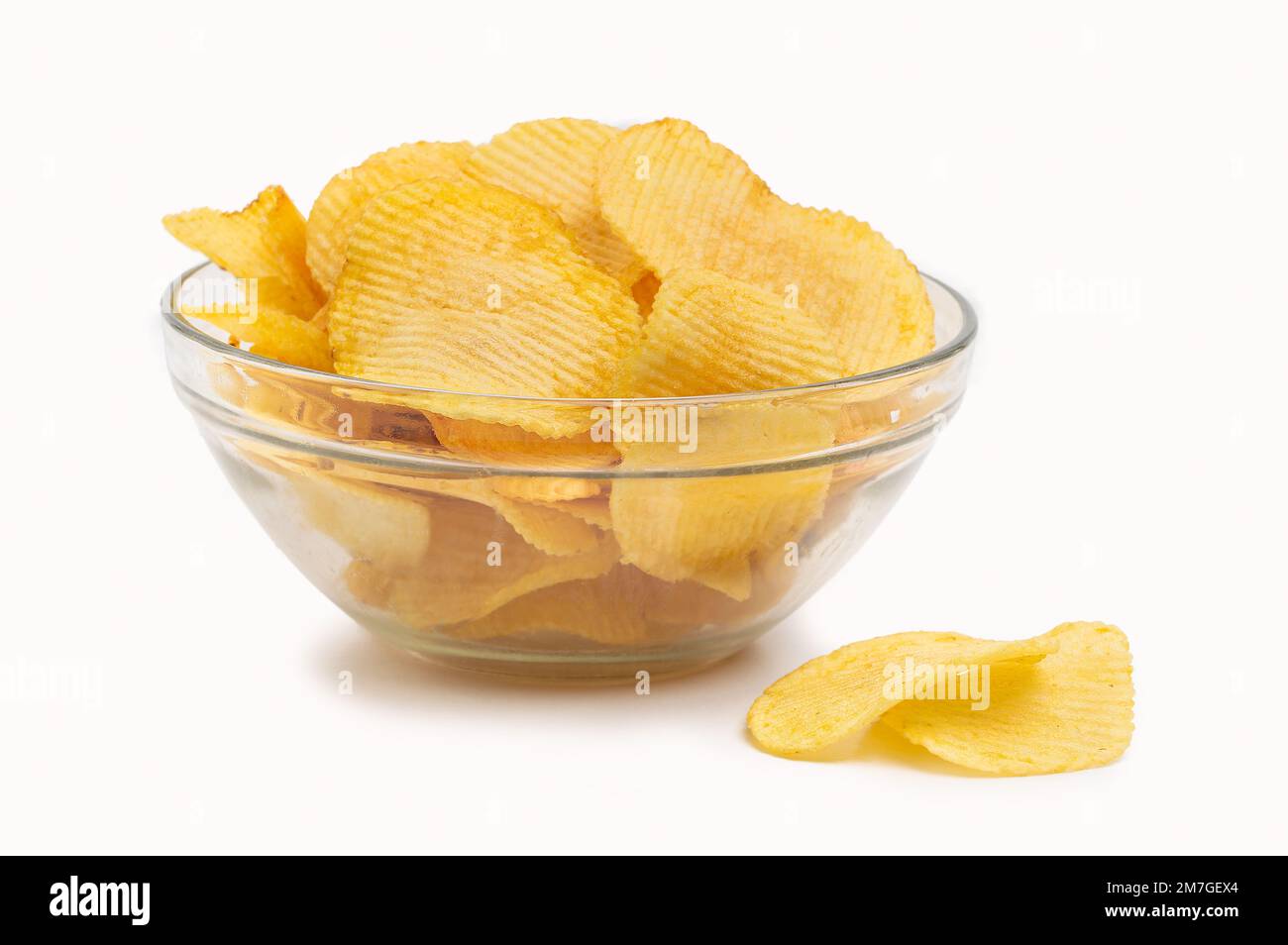 Close up potato chips in Cut Out Stock Images & Pictures - Alamy